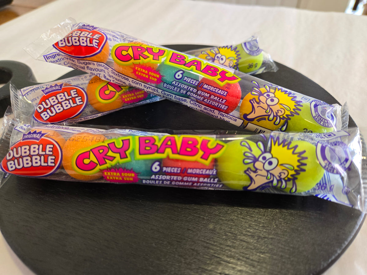 Dubble Bubble Cry Baby Extra Sour Gum Balls — Finders Keepers Brantford ...