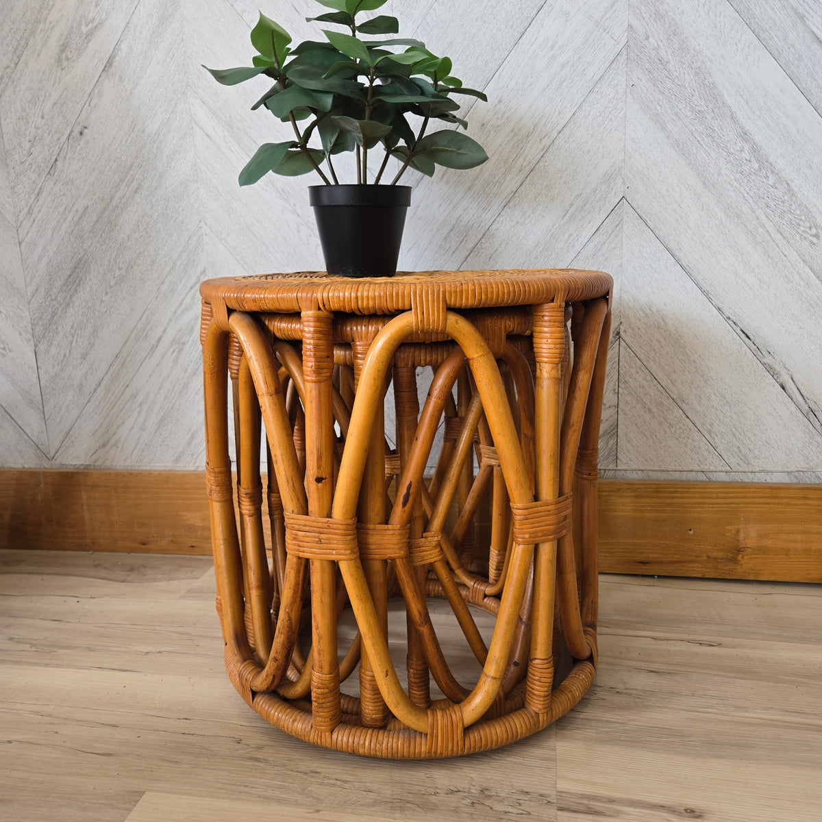 Vintage MCM Rattan Bamboo Stacking/Nesting Tables – Finders Keepers ...