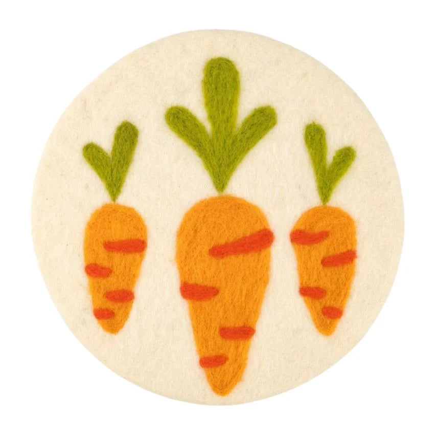 Circular Felt Carrot Trivet – Finders Keepers Brantford Shop