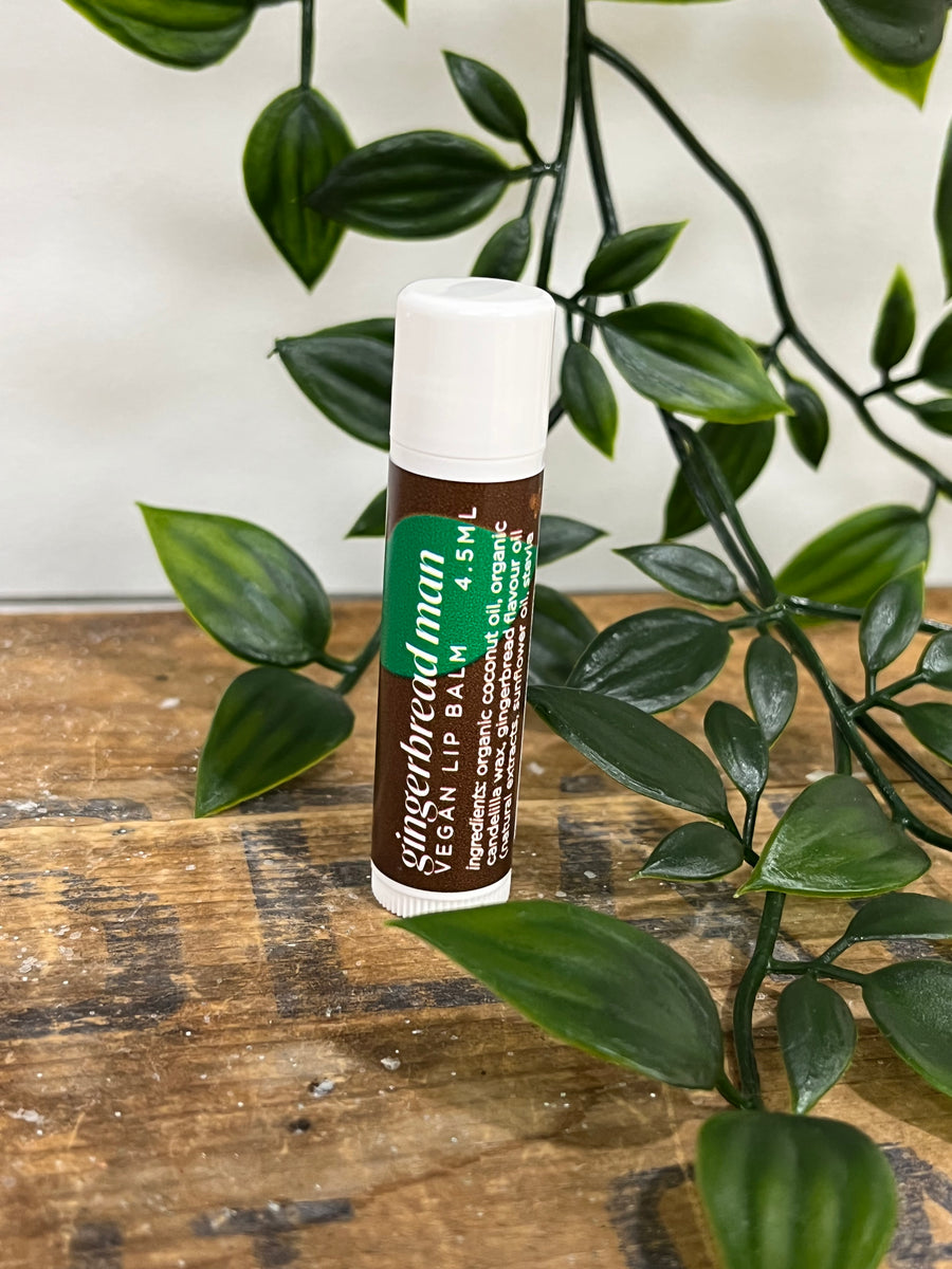 Vegan GingerBread Man- Lip Balm – Finders Keepers Brantford Shop
